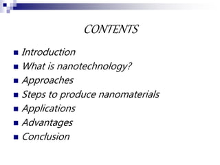 Nano technology | PPTX