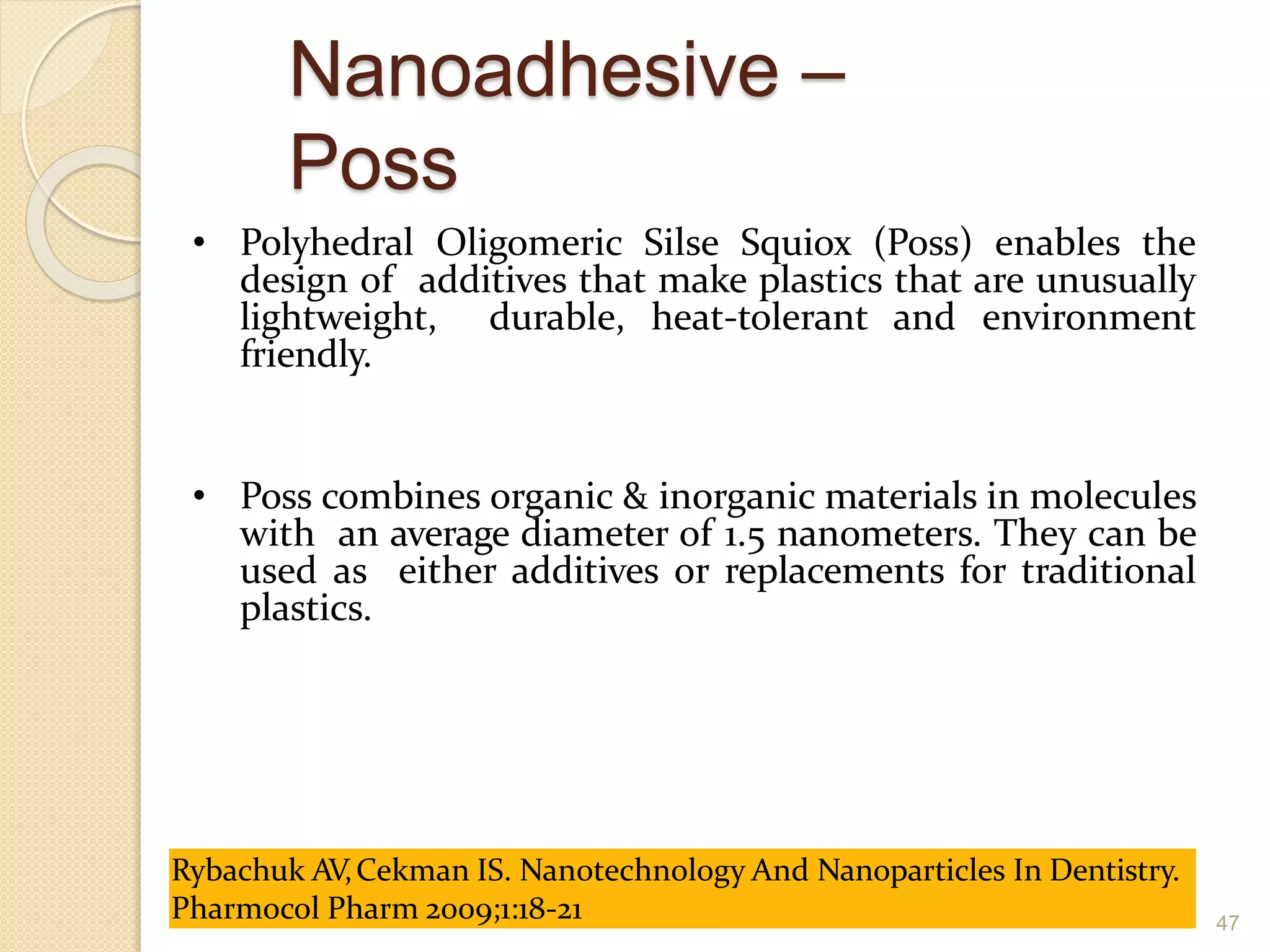 Nanotechnology in Prosthodontics | PPTX