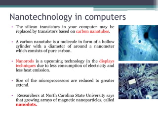 Nanotechnology ppt | PPTX