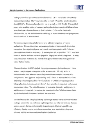 Nano tech applications in aerospace | PDF