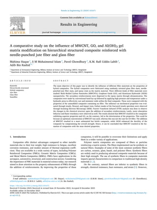 A comparative study on the influence of MWCNT, GO, and Al(OH)3 gel ...