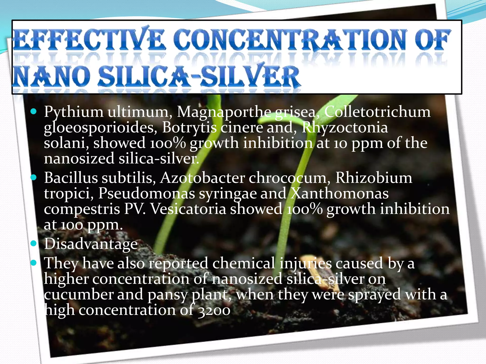 nanotechnology in agriculture | PPTX