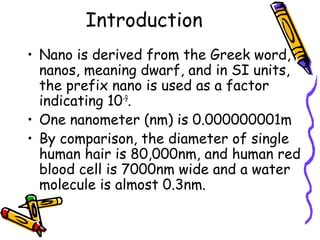 Presentation on Nanotechnologies and it's future aspects. | PPT