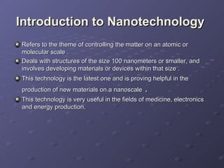 Nanotechnology | PPT