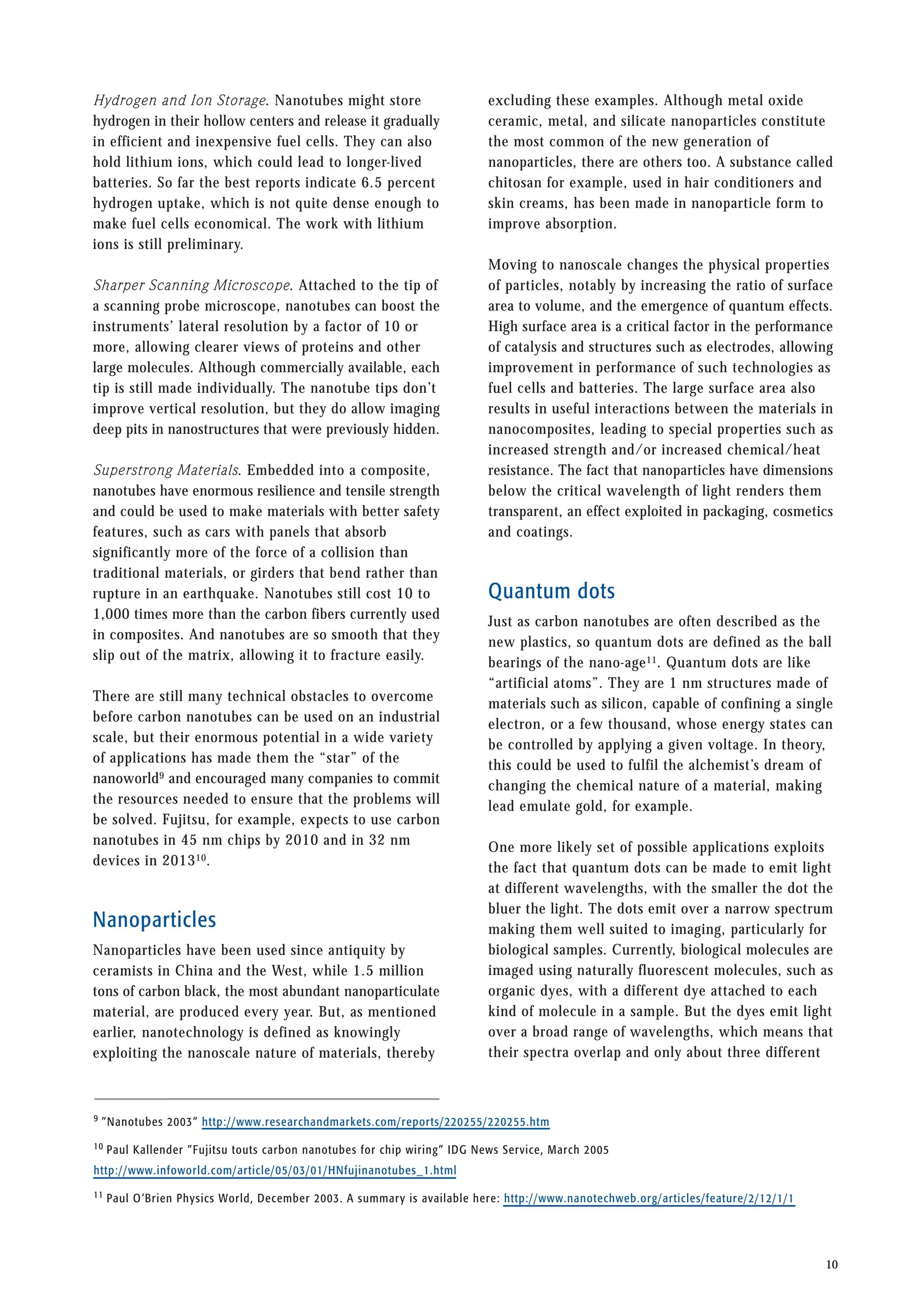 Opportunities And Risks Of Nanotechnologies | PDF