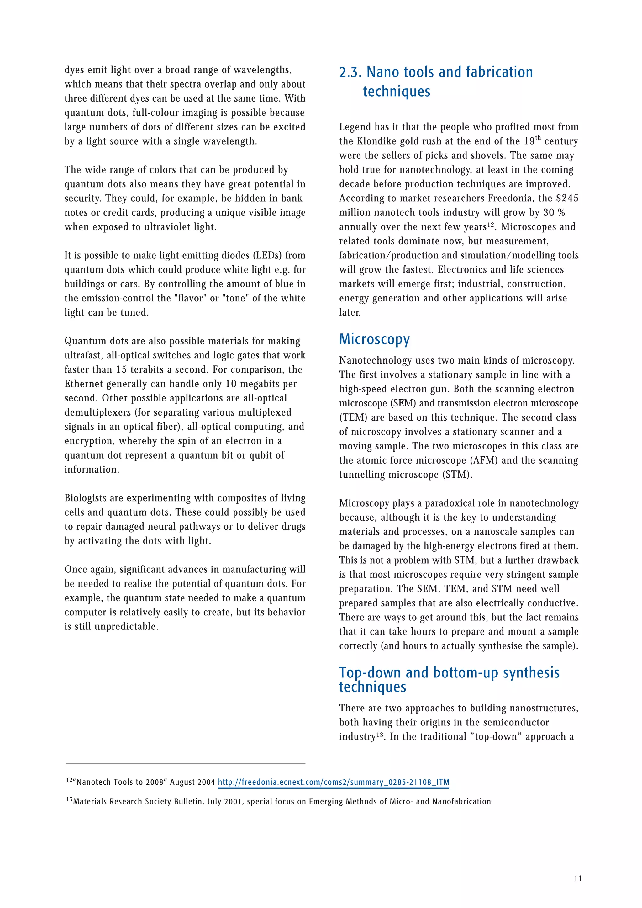 Opportunities And Risks Of Nanotechnologies | PDF