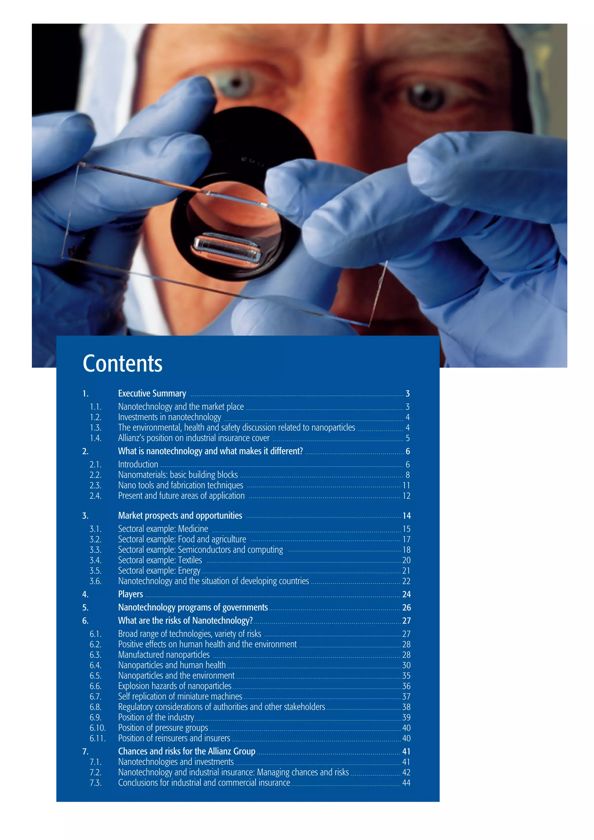 Opportunities And Risks Of Nanotechnologies | PDF