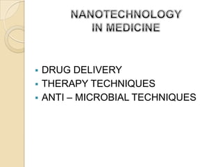 Nanotechnology | PPTX