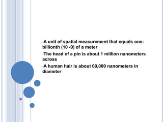 Nano technology | PPT