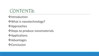 Nano technology. | PPTX
