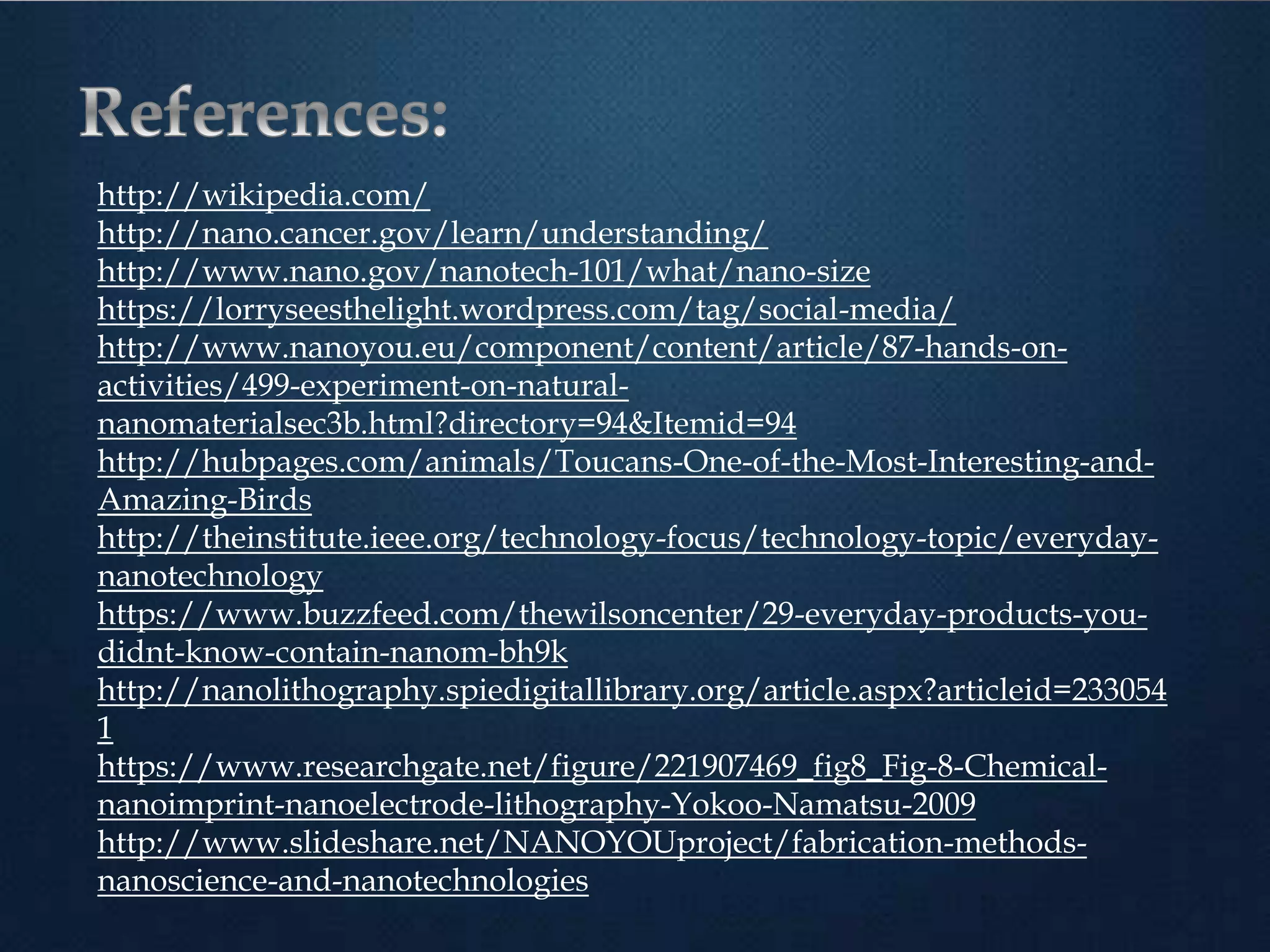 Nano technology fabrication methods | PPTX