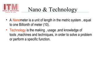 Nanotechnology | PPT