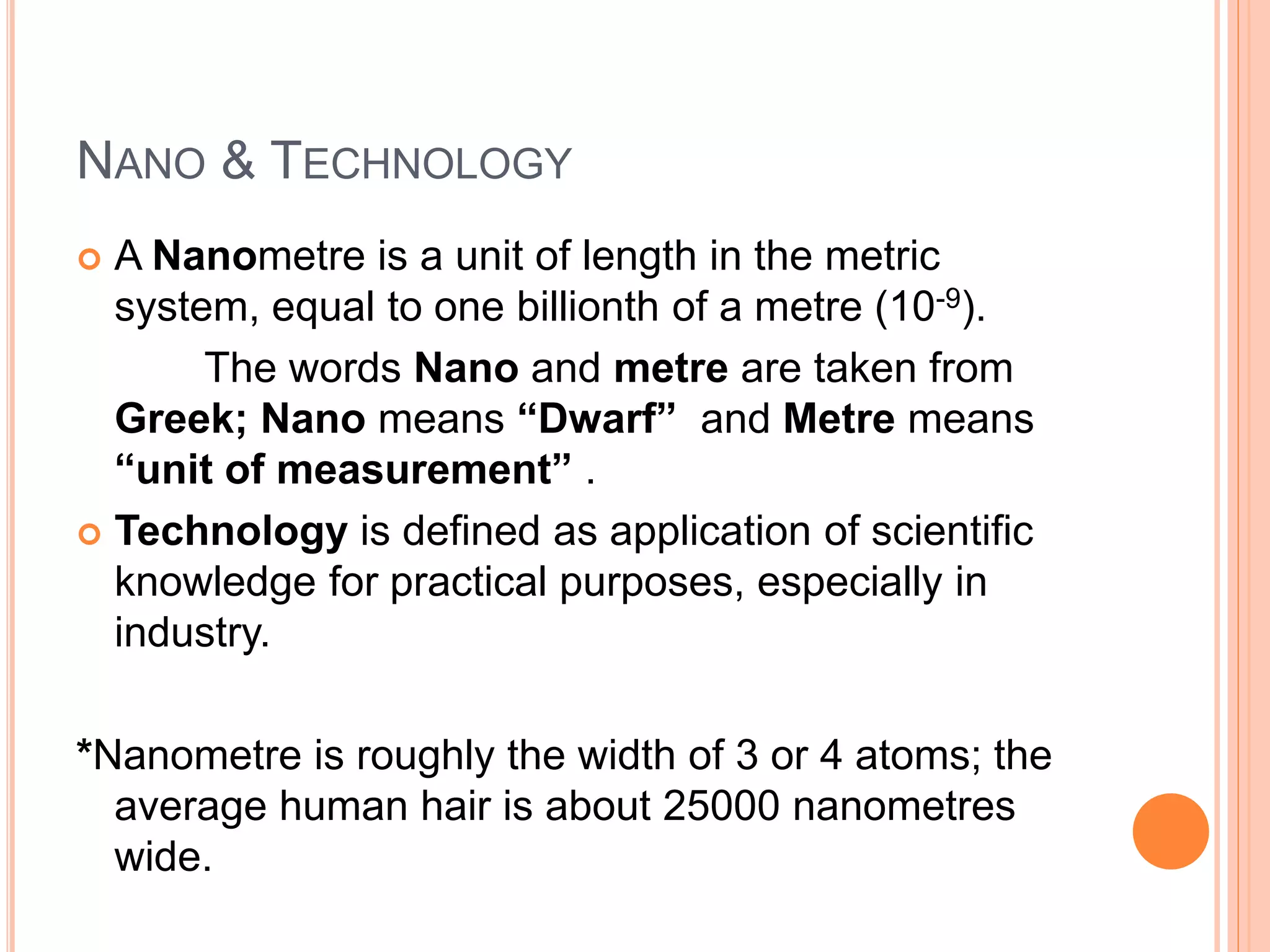 Nanotechnology | PPTX