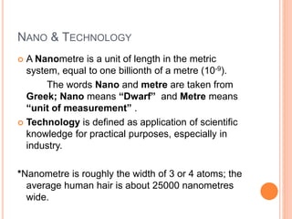 Nanotechnology | PPTX