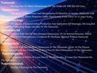 Nanotechnology | PPTX