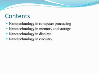 nanotechnology in electronics for engineers | PPT