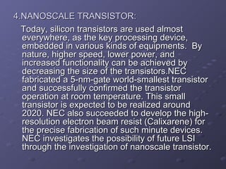 Nanotechnology And Its Applications | PPT