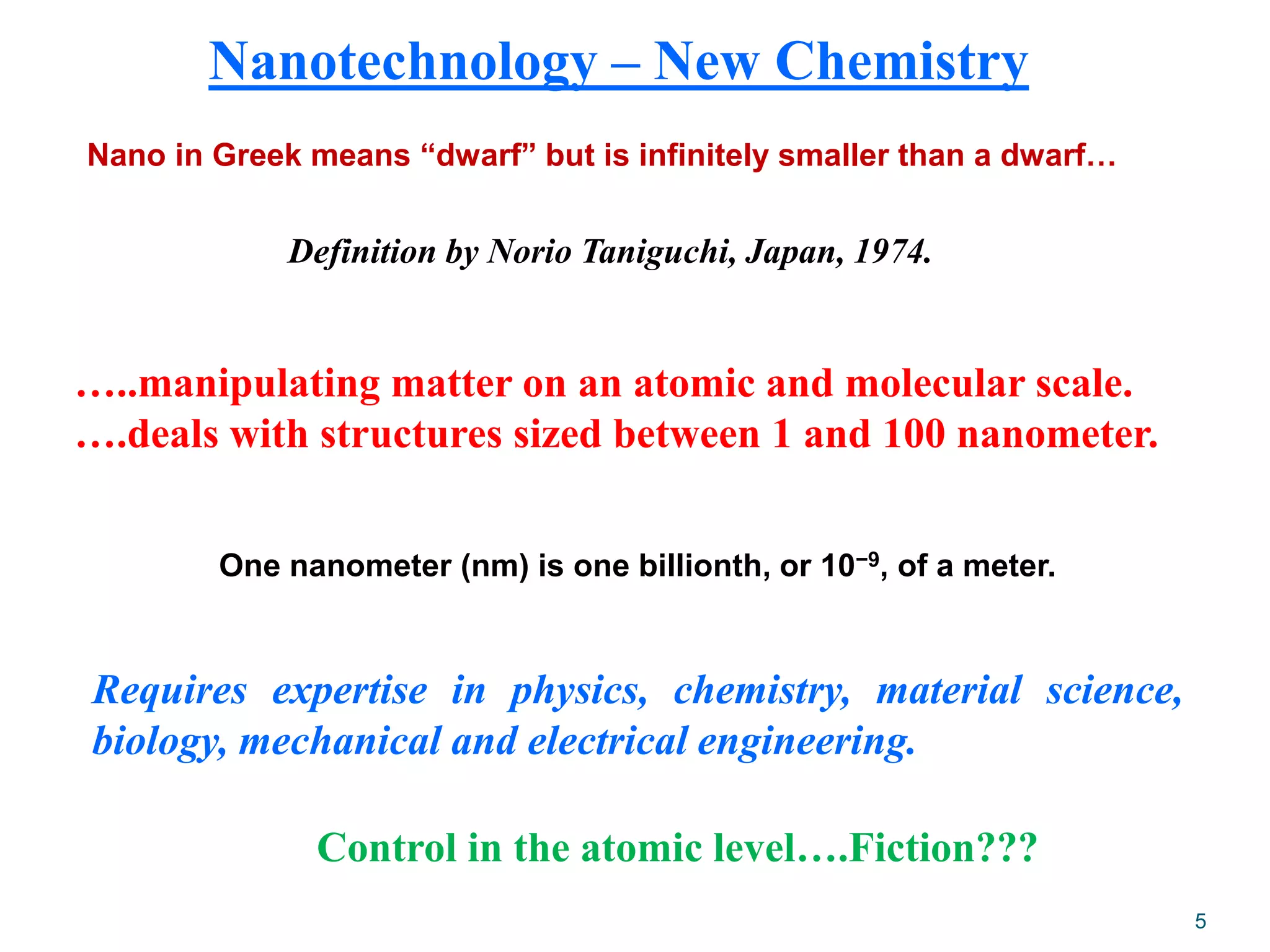 Nanotechnology chemistry of colours | PPT