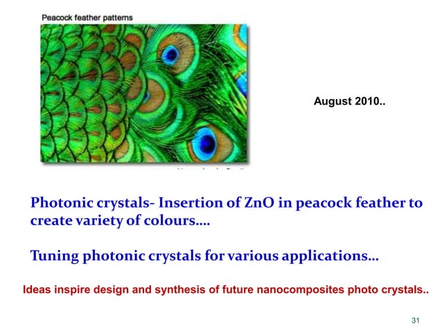 Nanotechnology chemistry of colours | PPT | Physics | Science