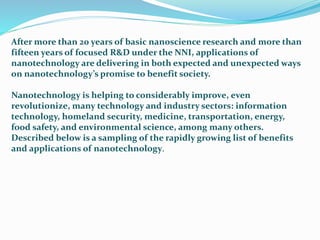 NANOTECHNOLOGY - ORIGIN TILL DATE.pptx