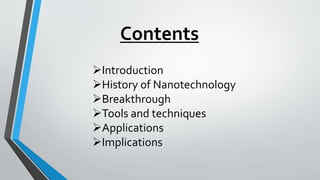 Nano technology | PPTX