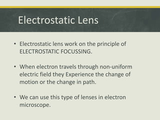 electron scattering,SEM,TEM,tunnel effect and lenses | PPT