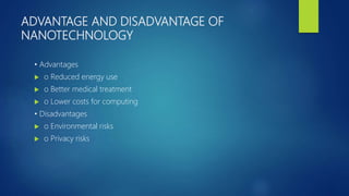 Nanotechnology and applications in agriculture | PPSX