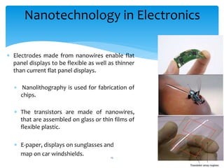 Nanotechnology and it's application | PPTX