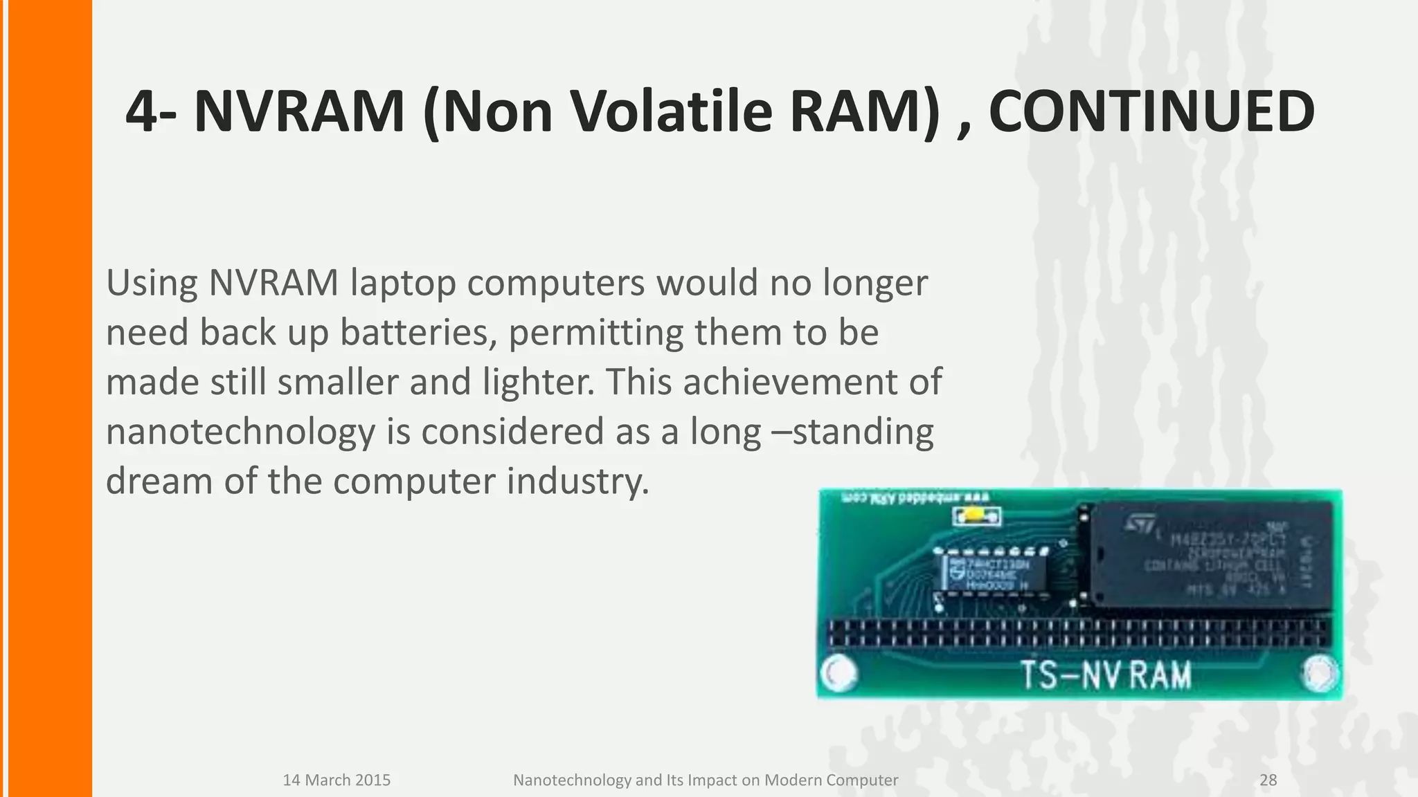 Nanotechnology and its impact on modern computer | PPTX