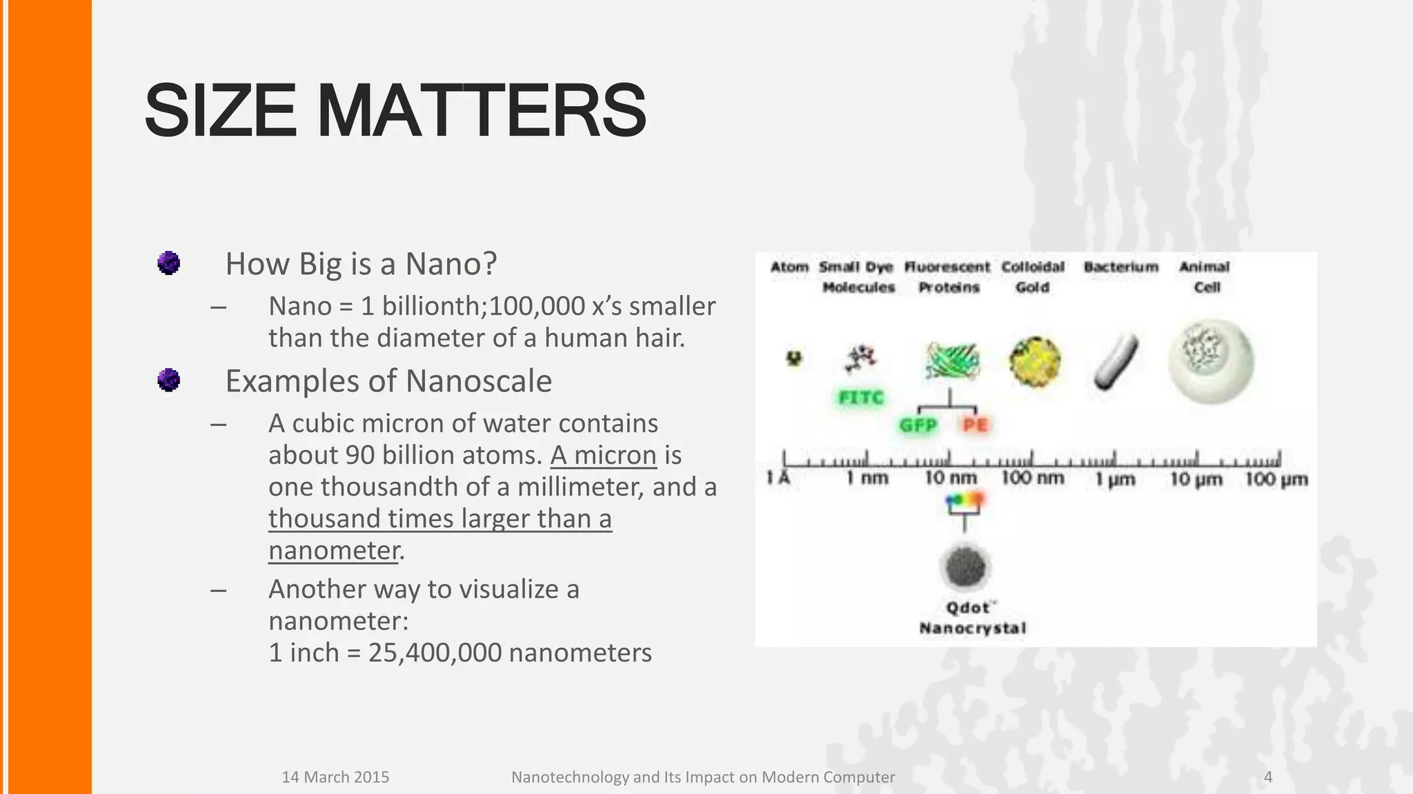 Nanotechnology and its impact on modern computer | PPTX