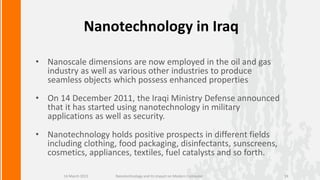 Nanotechnology and its impact on modern computer | PPTX