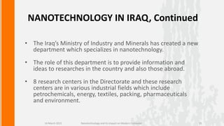 Nanotechnology and its impact on modern computer | PPTX