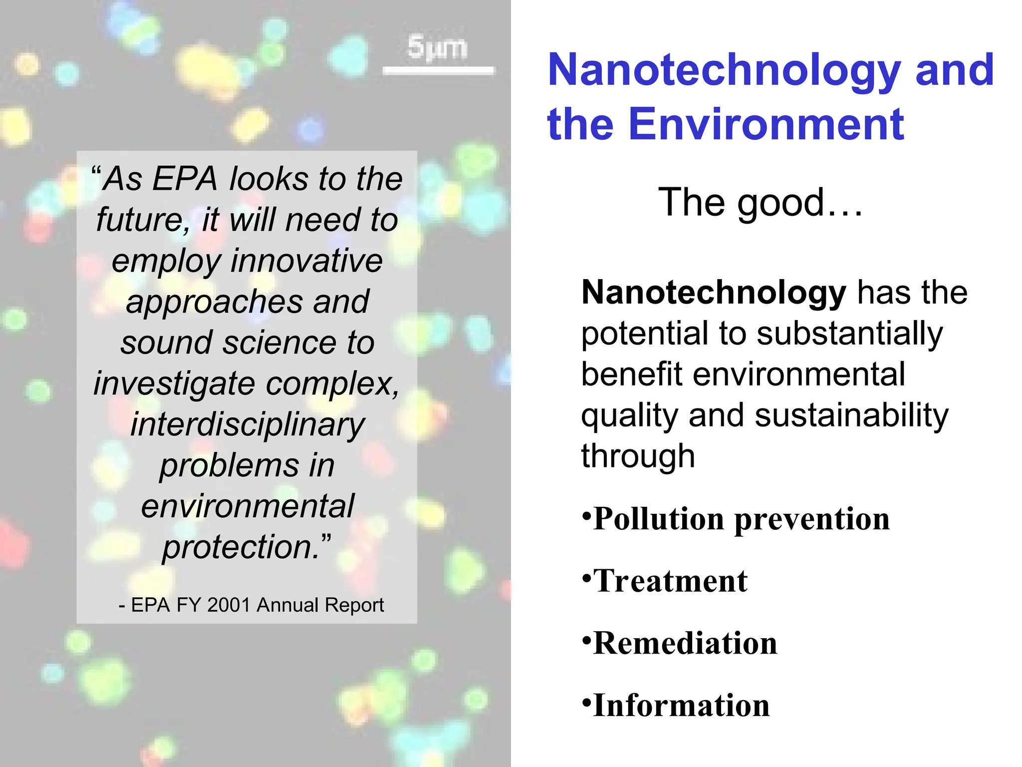 nanotechnology applications and environmental impact.ppt