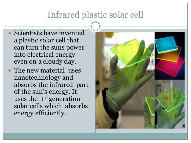 Nanotechnology applications in solar cells
