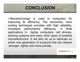 Nano technology cooling full ppt | PDF | Science