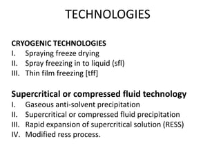 Nanotechnology for pulmonary & nasal drug delivery | PPTX