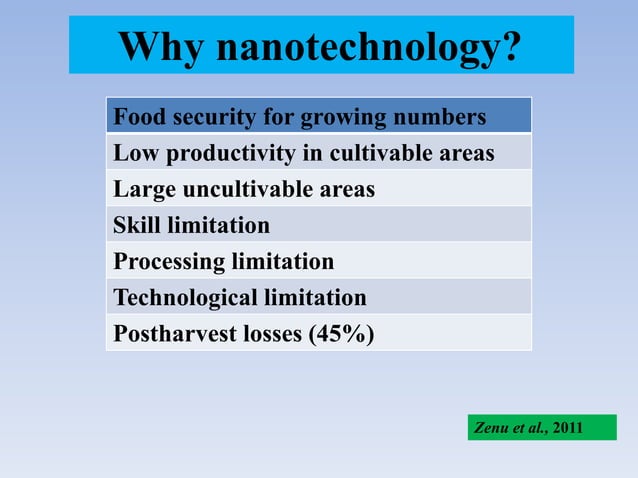 Nanotechnology for the improvement of vegetable crops | PPTX