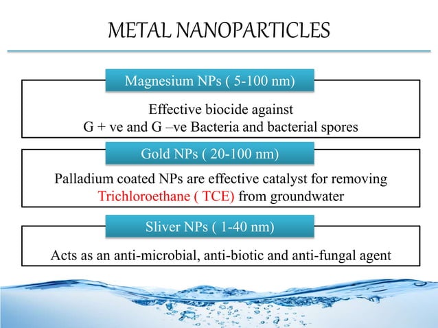 Nanotechnology for Water Treatment | PPTX | Science