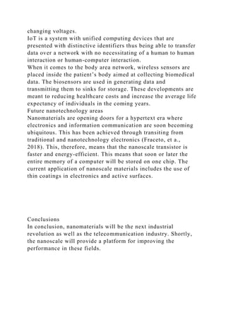 Nanotechnology for Wireless and Telecommunications .docx