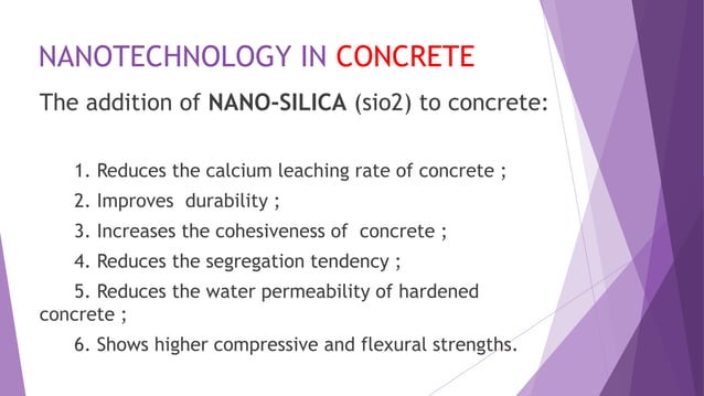 Nanotechnology in CIVIL ENGINEERING AND CONSTRUCTION | PPT
