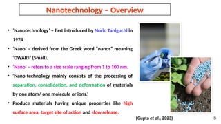 Role of Nanotechnology in Sustainable Agriculture | PPTX