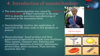 Nanotechnology in aquaculture ppt | PPTX
