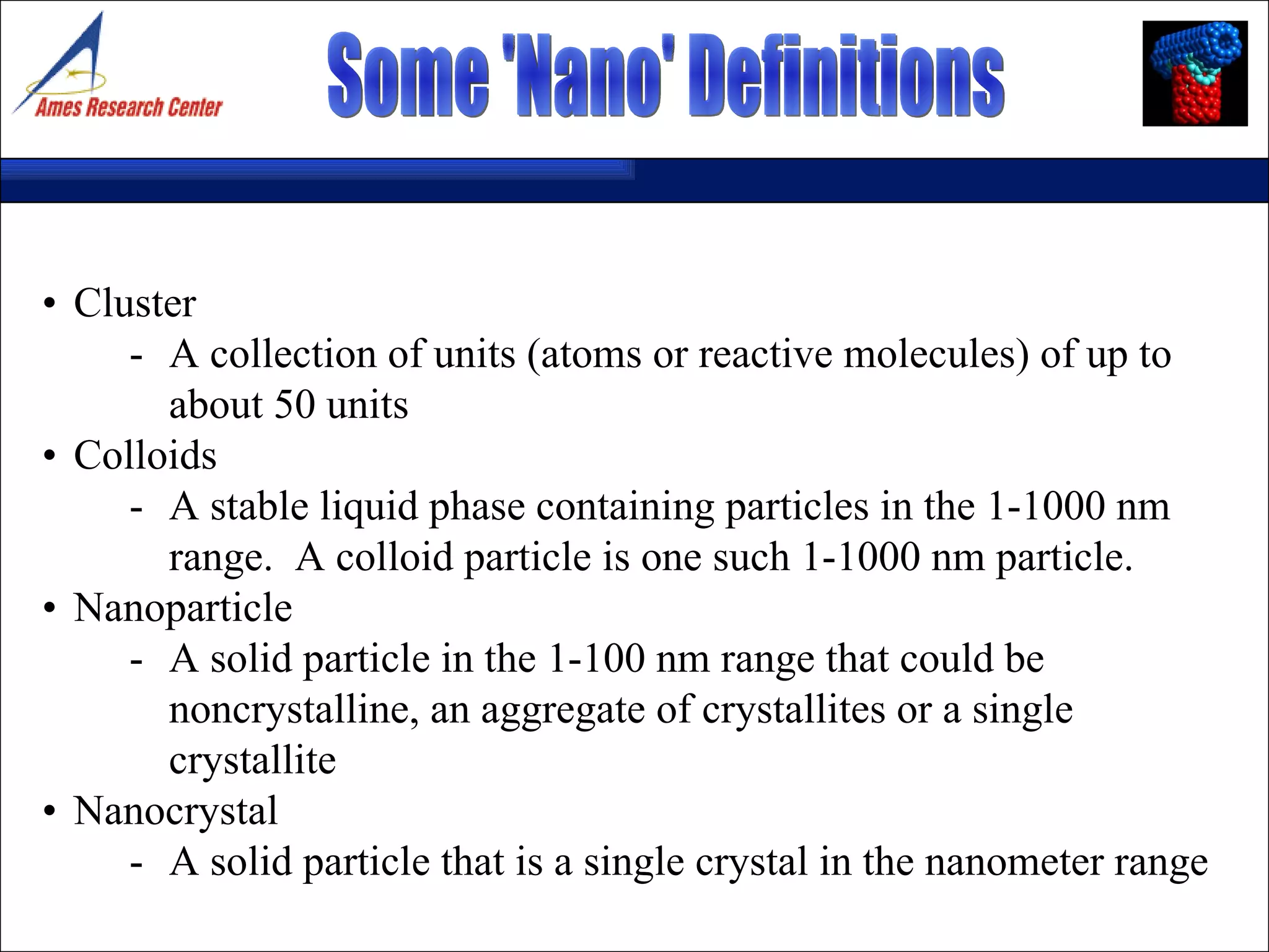 Nanotechnology In Bio Medical Applications | PPT