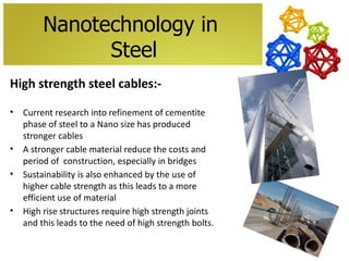 Nanotechnology in building construction materials | PDF