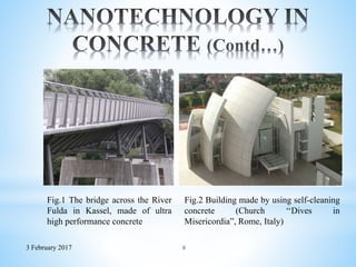 Nanotechnology in civil engineering | PPTX