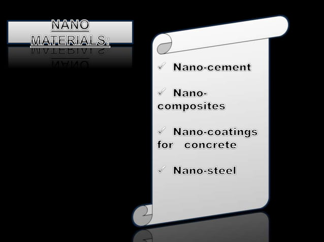 Nano technology in construction | PPT