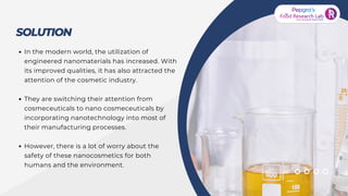 Nano Technology In Cosmetic Product Development - FoodResearchLab | PDF
