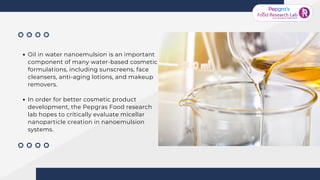 Nano Technology In Cosmetic Product Development - FoodResearchLab | PDF