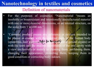 Nanotechnology In Cosmetics