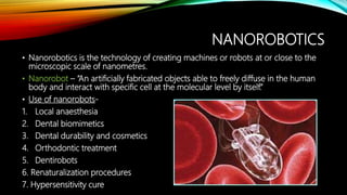 Nanotechnology in dentistry | PPTX